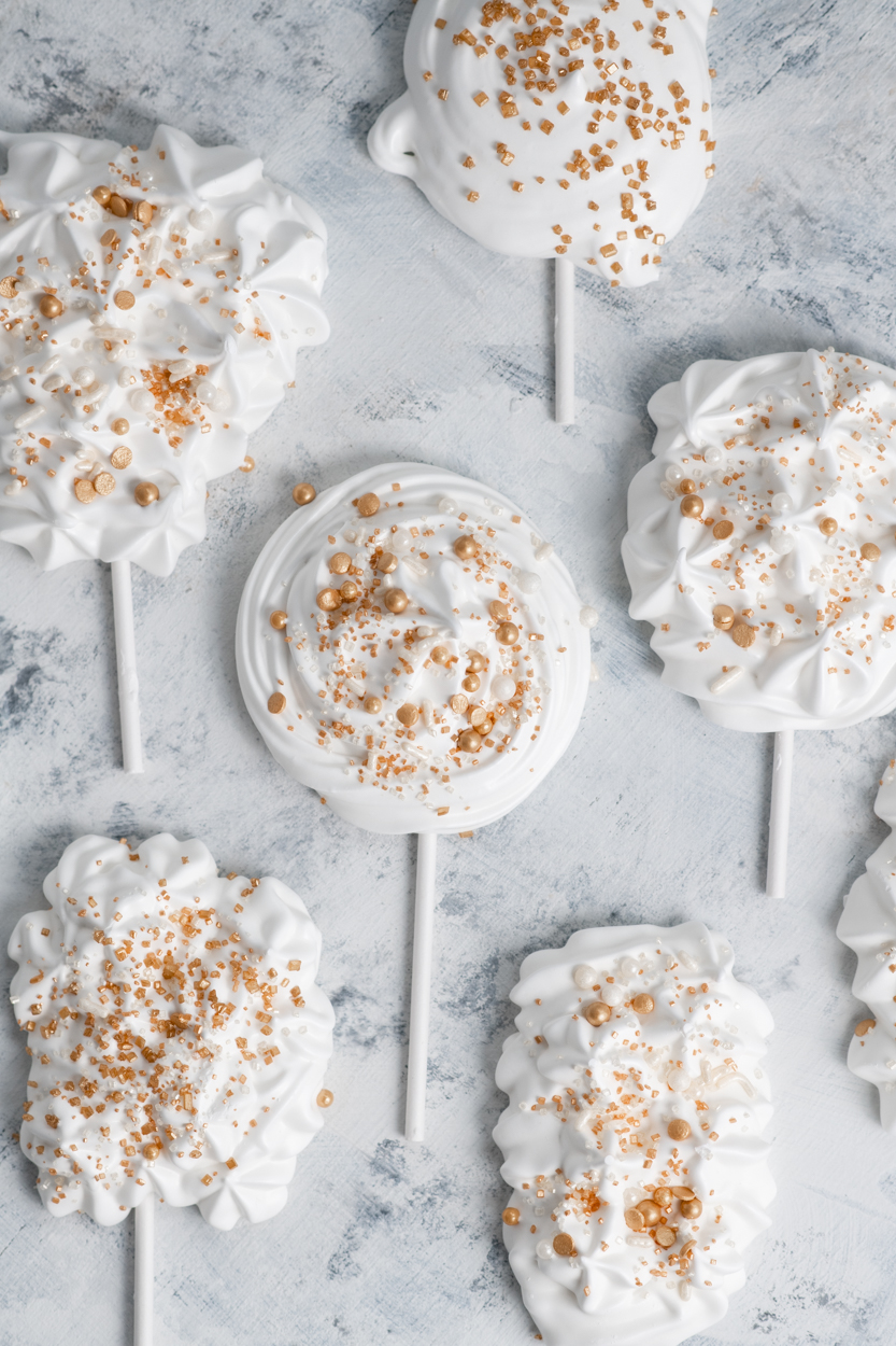 Popping off 2021 with the Perfect New Year's Meringue Pops - Rolled in ...